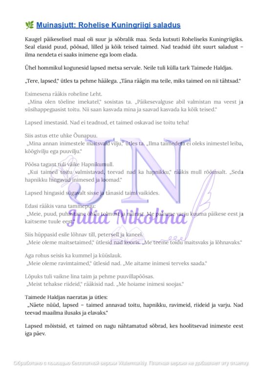 Õpetlikud muinasjutud loodusõpetuses: Taimed, seened, bakterid ja ...